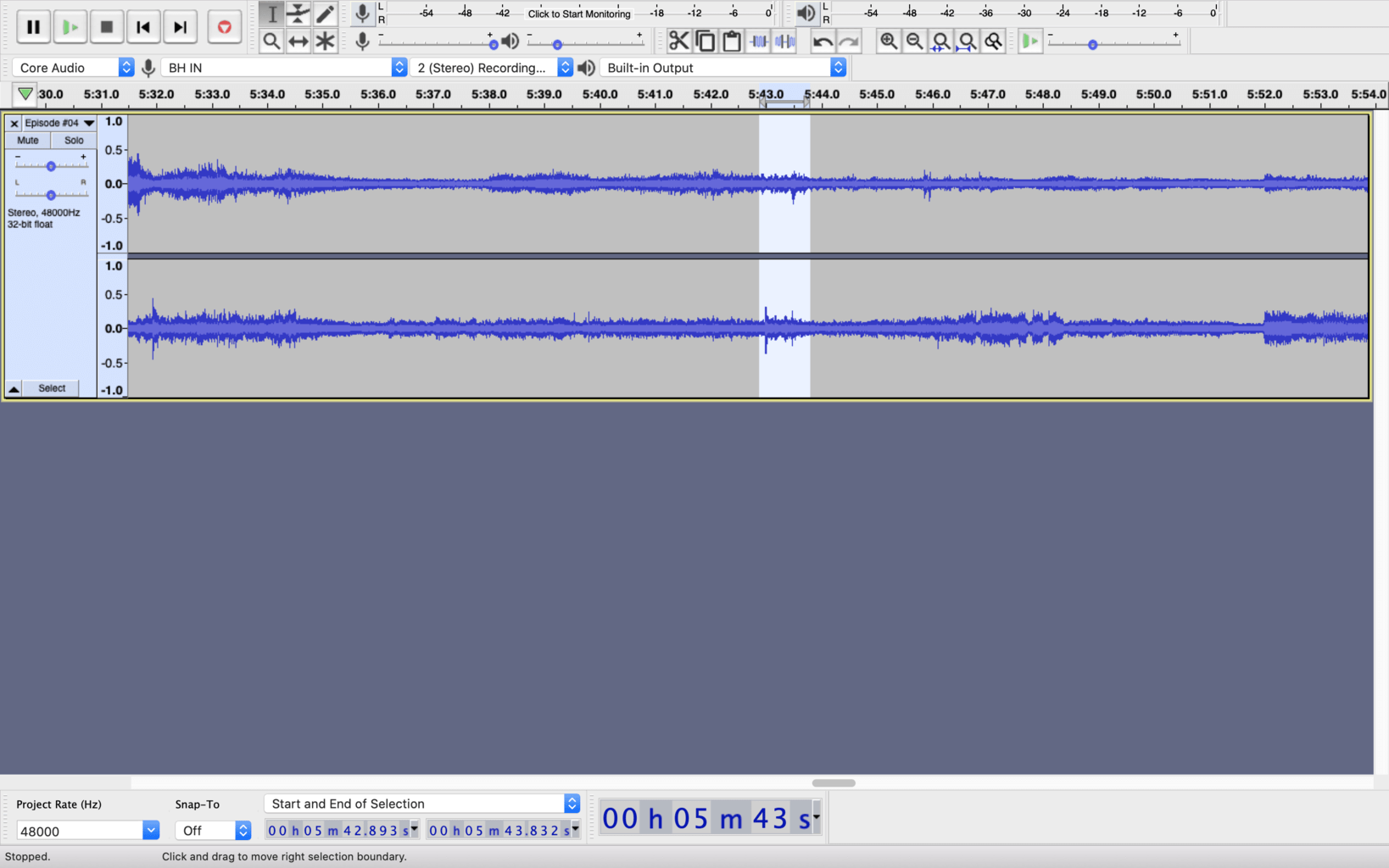 How to Cut & Move Audio in Audacity | TSP